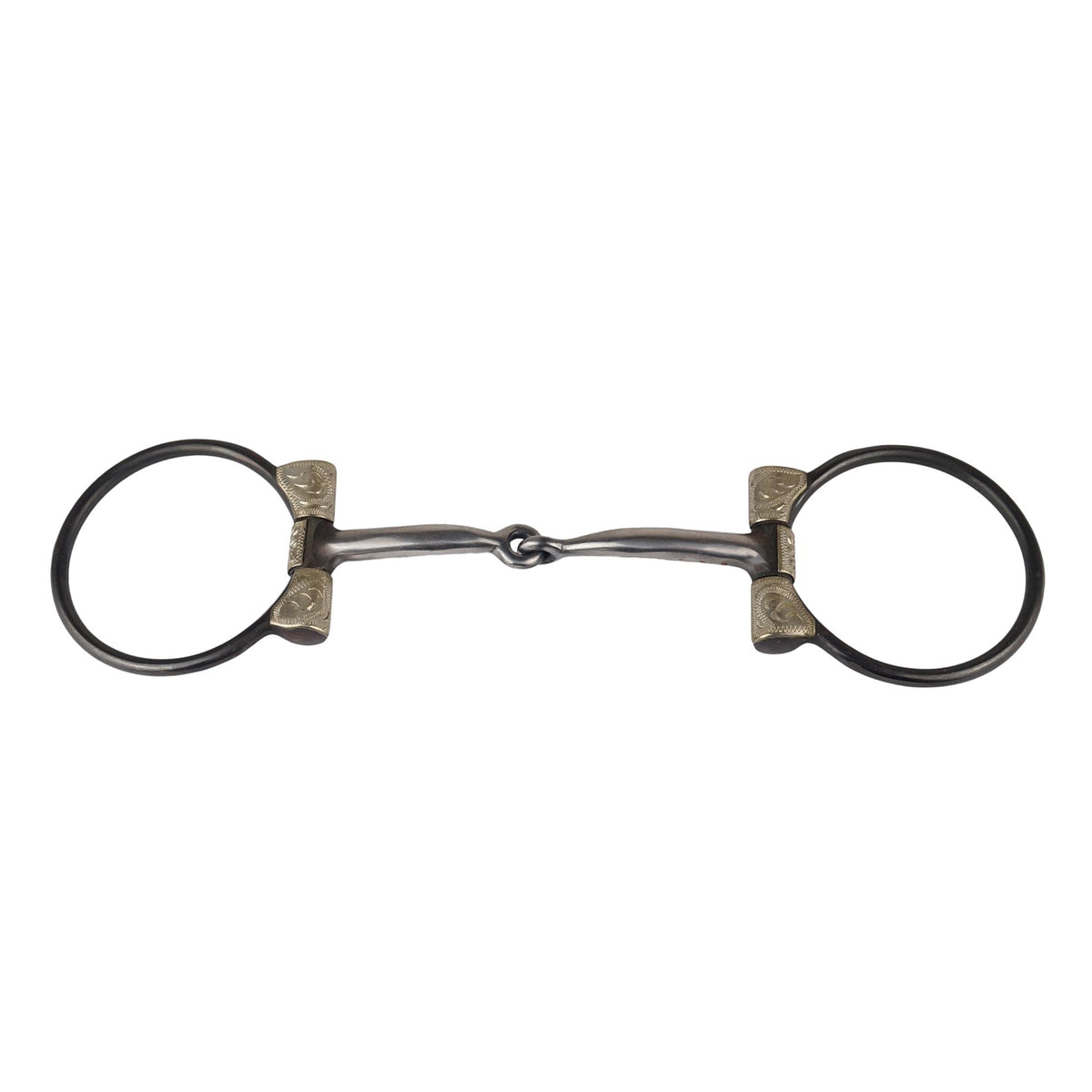 Snaffle Bit - Black Steel Showbit – Peppys-Western-Shop